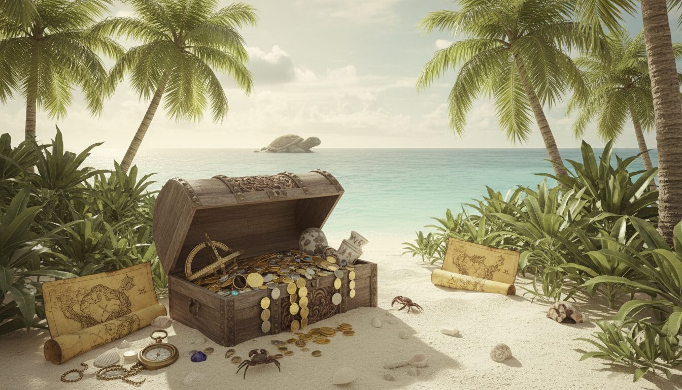 Le mystère du trésor caché de l'île de la tortue